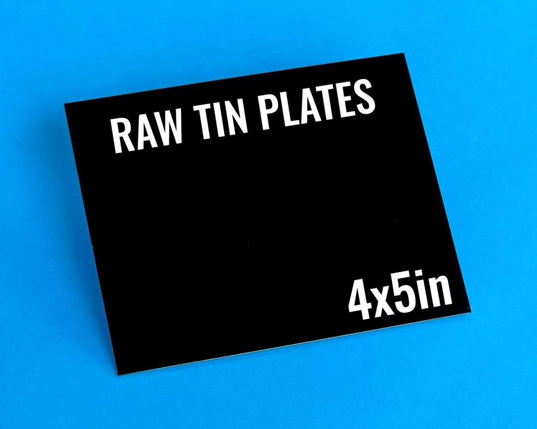 Raw Zebra 4x5 Black Tintype Plates (pack of 10) / Wet Plate & Dry Plate ...