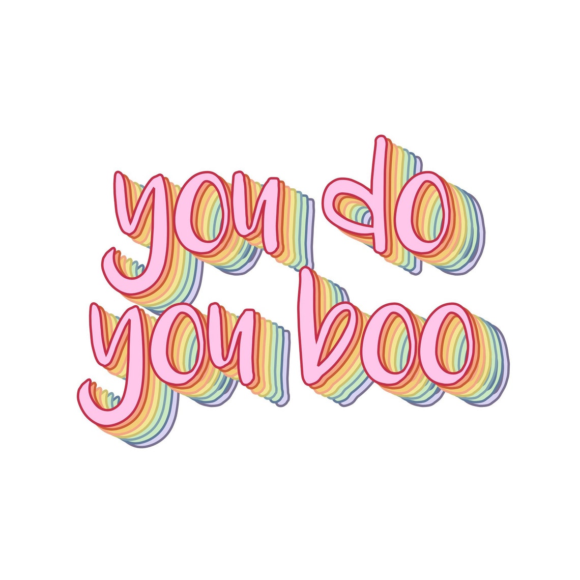 You Do You Boo Typographic Fine Art Print | Etsy