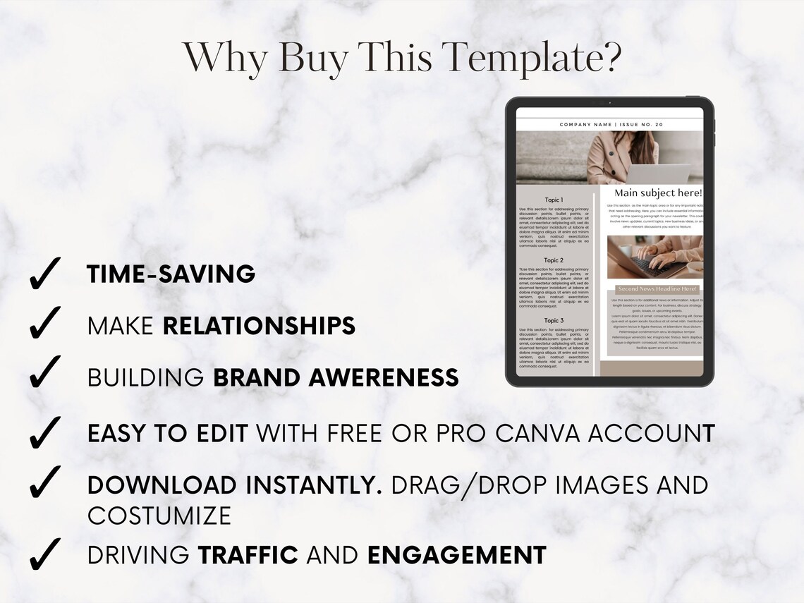 Editable Newsletter Template, Email Newsletter Template Newsletter ...