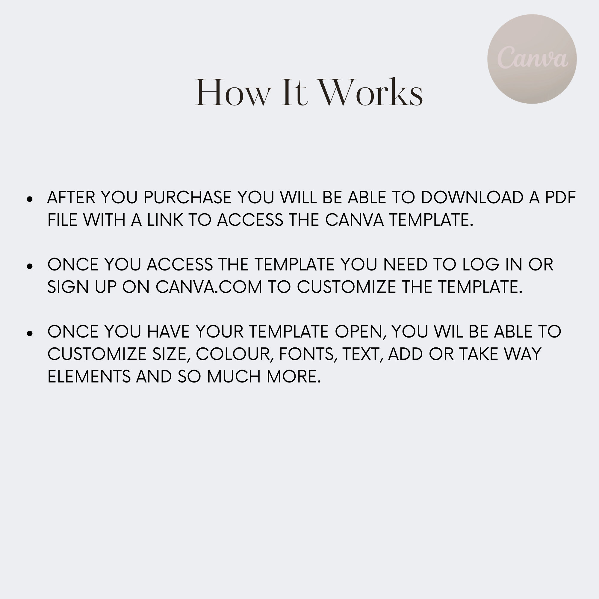 Price List Sign Template | Printable Pricing Guide | Editable Price ...