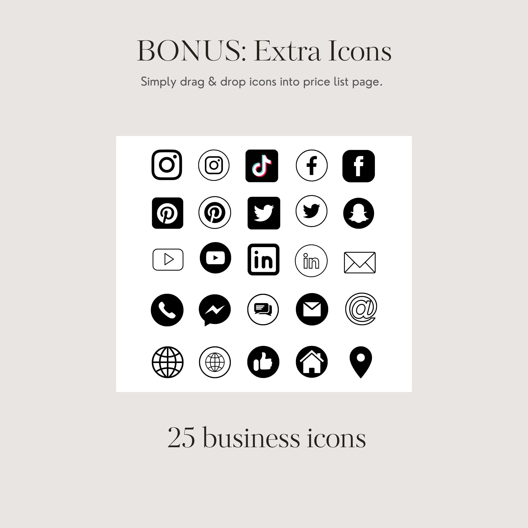 Social Media Sign Template | Editable Small Business Sign Printable ...