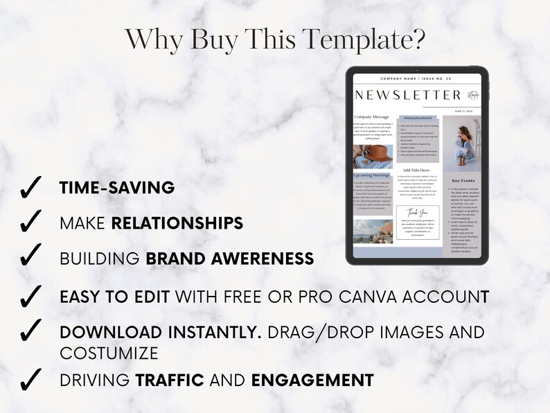Editable Newsletter Template, Email Newsletter Template | Newsletter ...