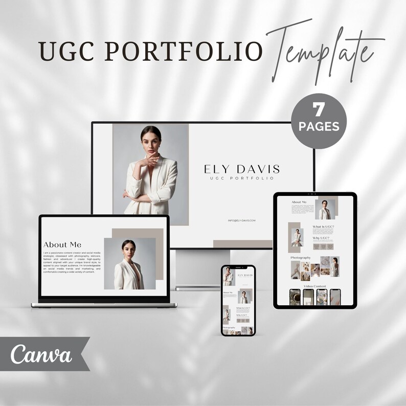 UGC Portfolio | UGC Template | UGC Media Kit | Ugc Portfolio Website ...