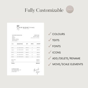 Minimal Order Form Template Canva | Professional Order Form Template ...