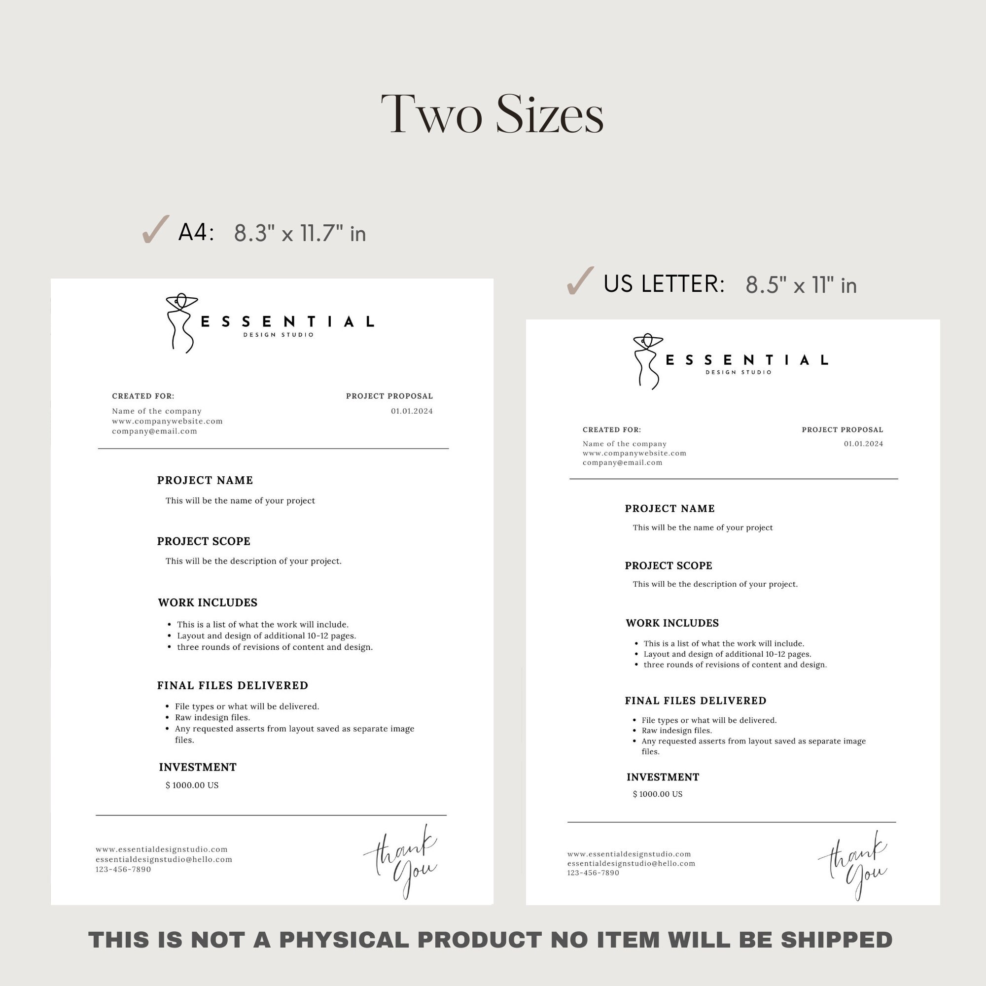 Minimal Proposal Template | Professional Proposal | Project Proposal ...
