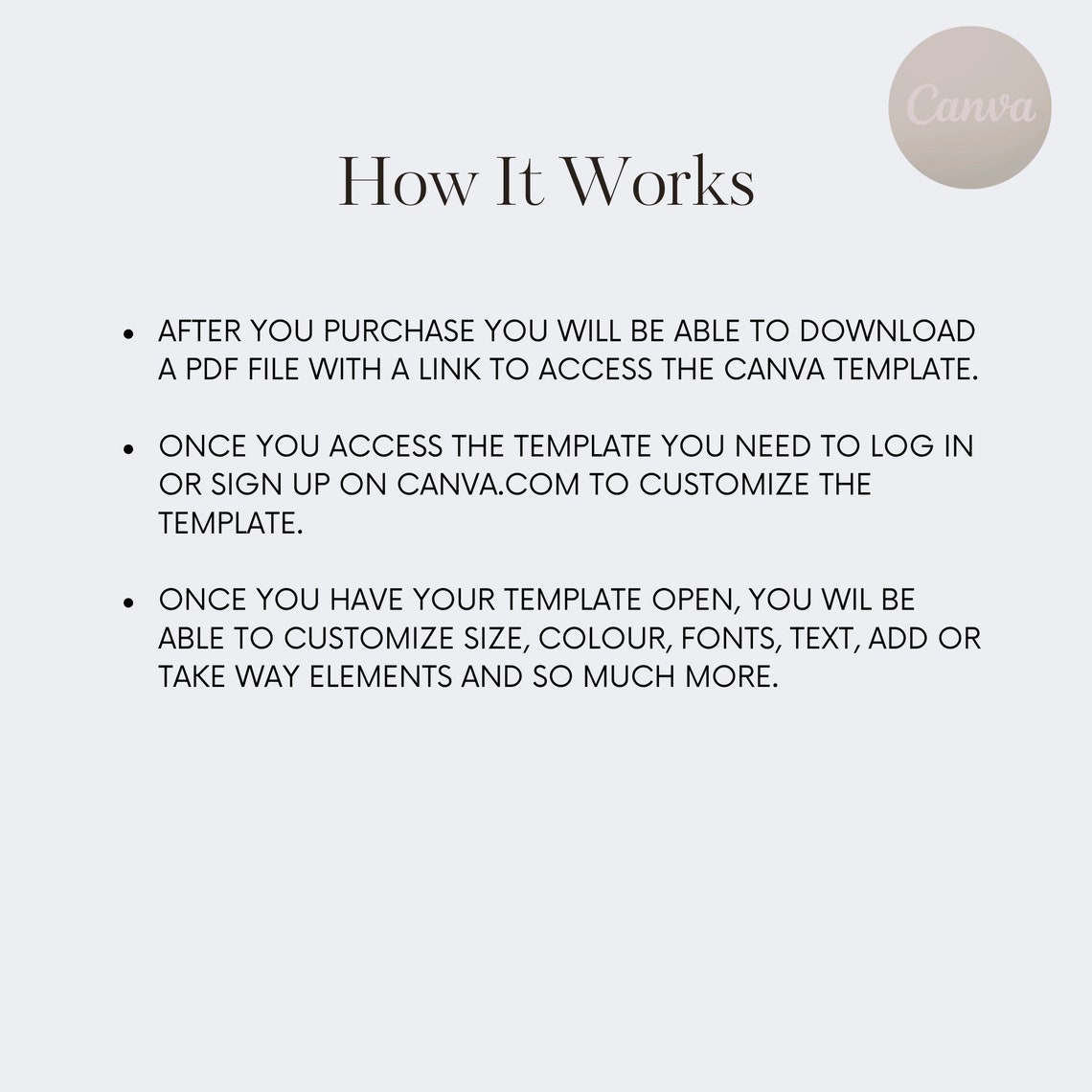 Price List Sign Template | Printable Pricing Guide | Editable Price ...