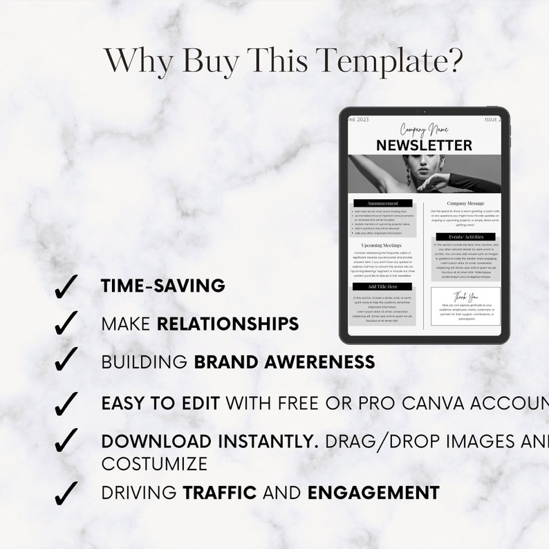 Editable Newsletter Template, Email Newsletter Template | Newsletter ...
