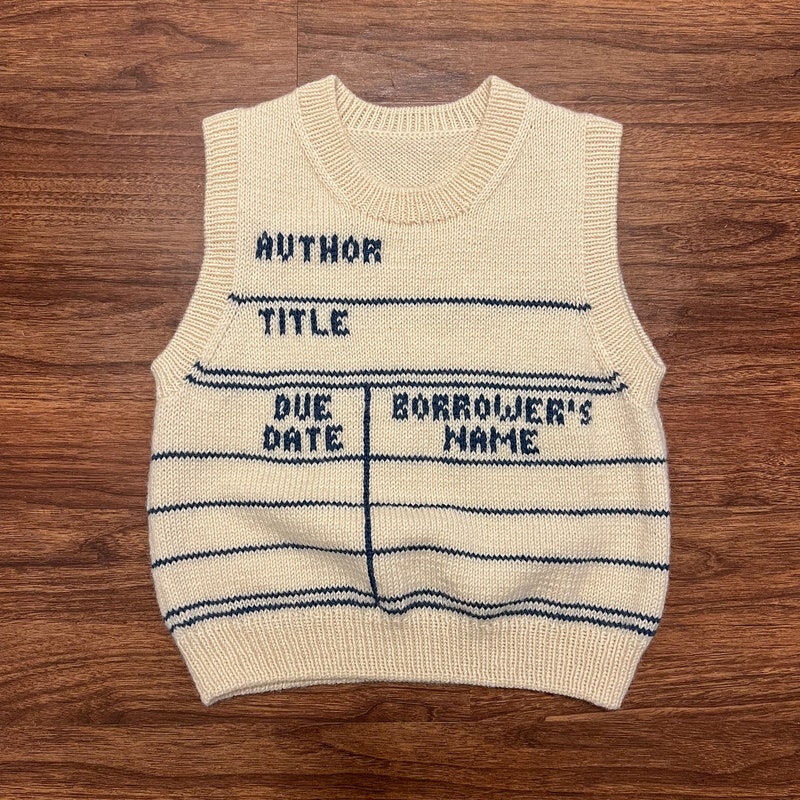 Library Book Cardigan - Etsy UK