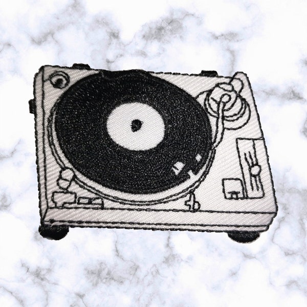 Record Player Jacket Patch - Etsy