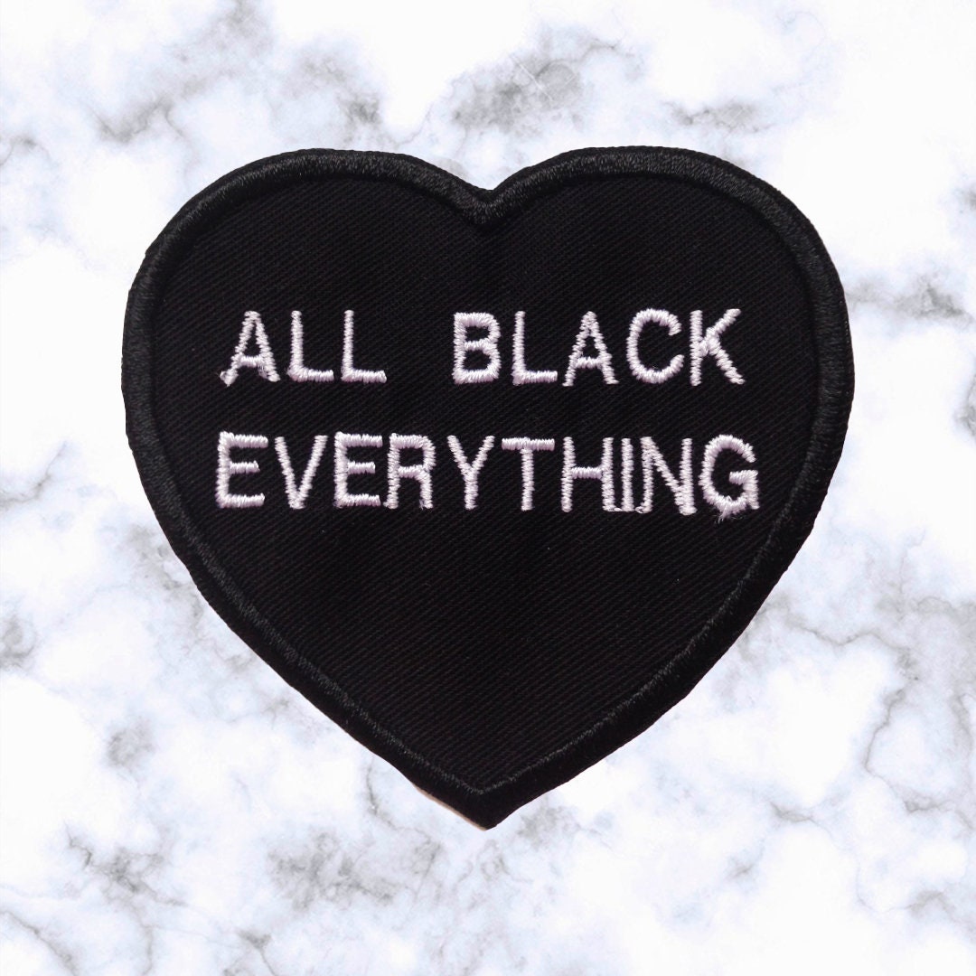 Iron on Patch / Blm Patch Sew on Embroidered Patch BLM All Black Everything Patches BLM Iron on ...