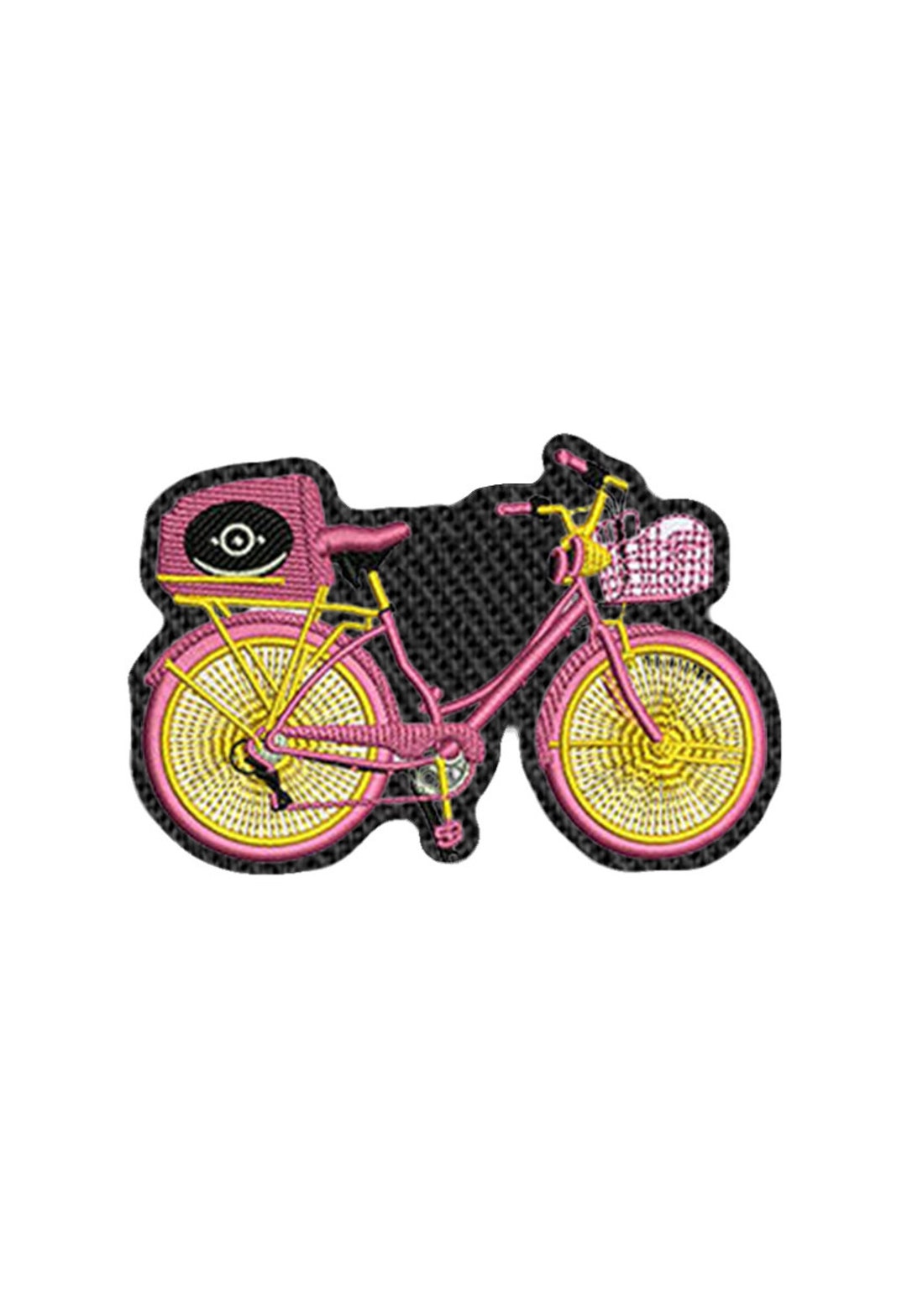 Pink Trunk Bicycle Iron on Patch Sew on Embroidered Patches - Etsy