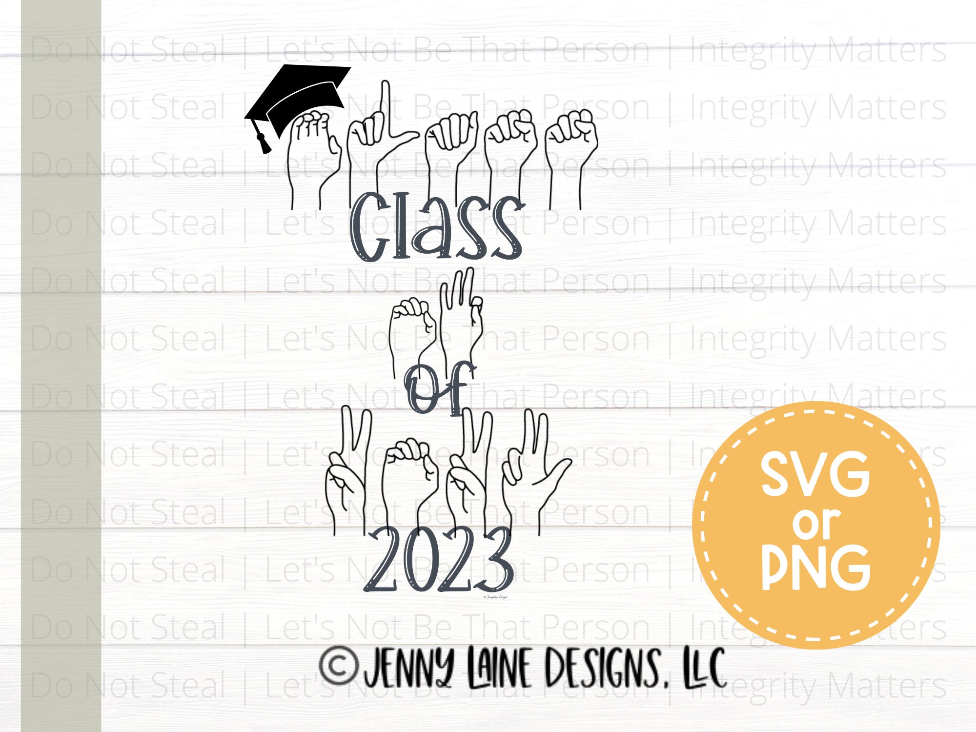 ASL Graduation SVG, Graduation Announcement 2023, Asl Graduation 2023 ...