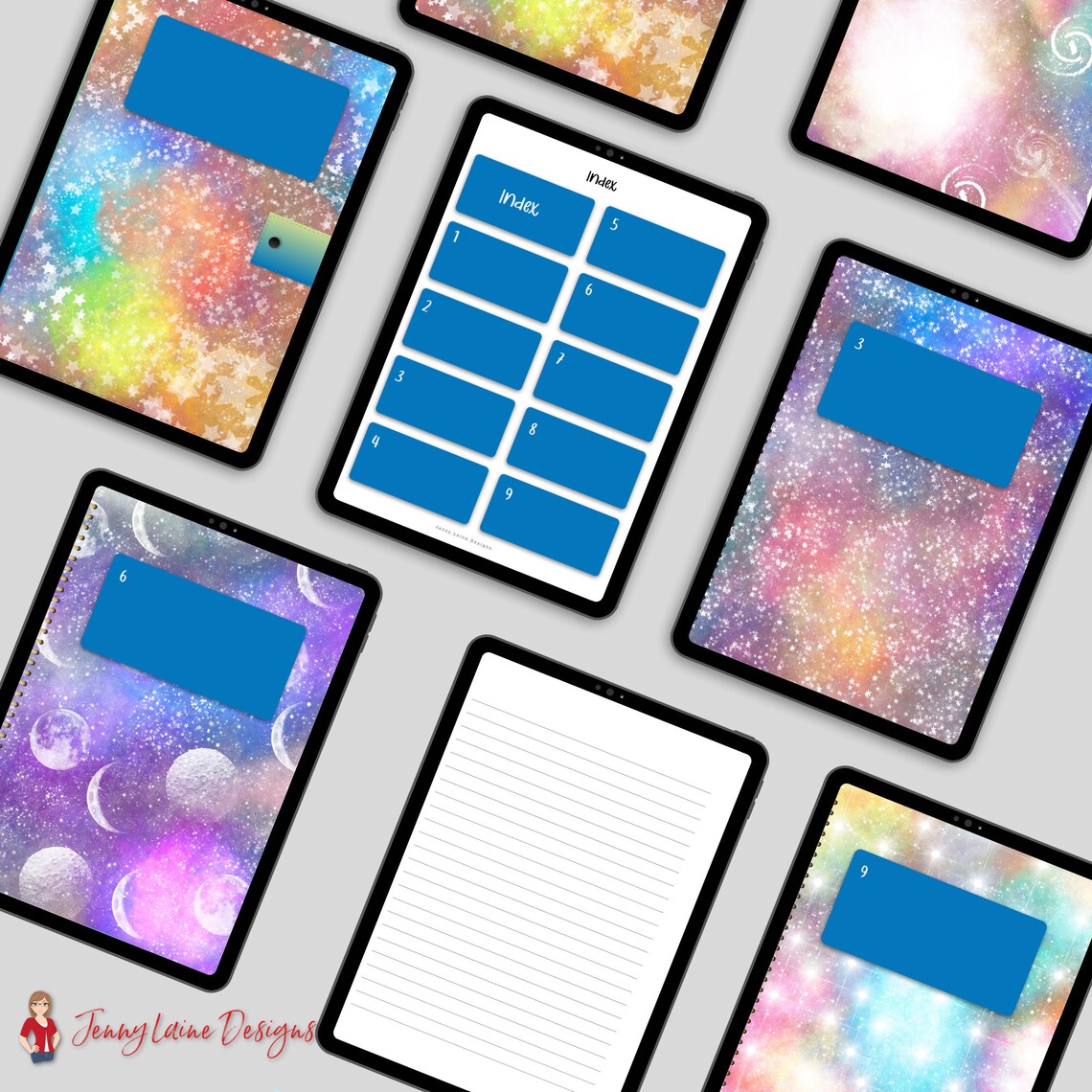 Space Themed Digital Notebook Instant Download Digital | Etsy