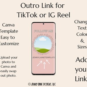 Tiktok or Reels Outro Templates IG Reels Outro Template Boho Outro ...