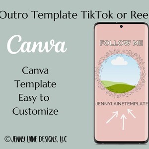 Tiktok or Reels Outro Templates IG Reels Outro Template Boho Outro ...