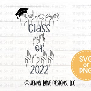 ASL Graduation SVG, Graduation Announcement 2023, Asl Graduation 2023 ...
