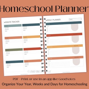 Homeschool Planner PDF, Goodnotes Homeschool Planner, School Plan ...