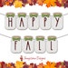 Happy Fall Mason Jar Banner | Instant Download |fall Pumpkin Pennant ...