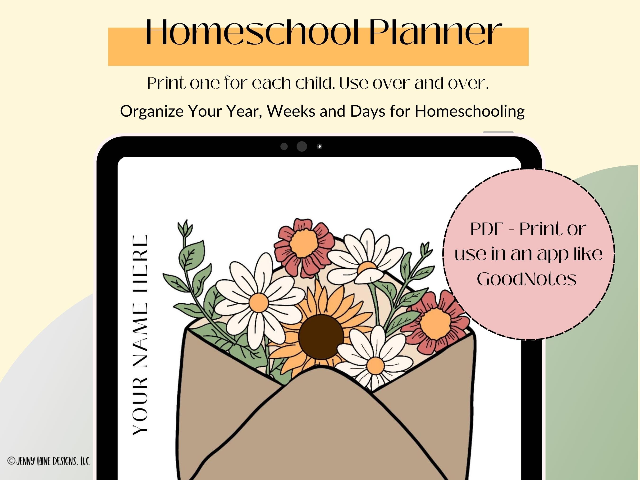 Homeschool Planner PDF, Goodnotes Homeschool Planner, School Planner ...