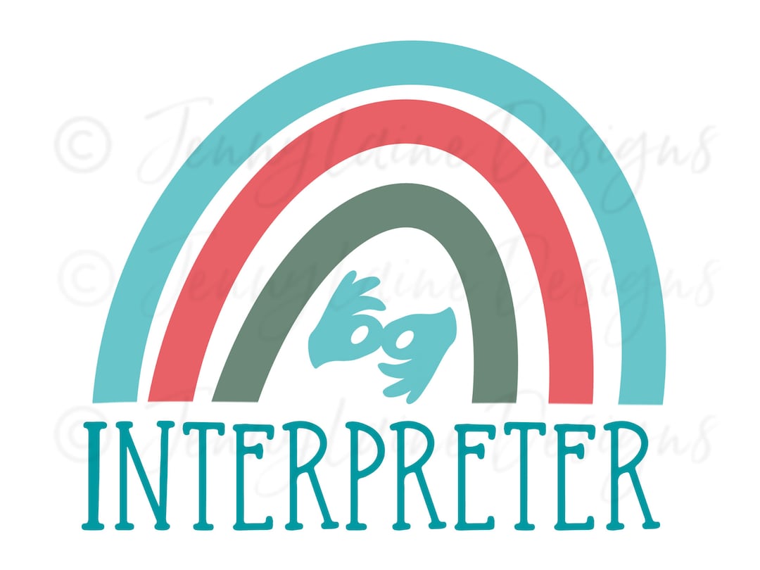 ASL Interpreter Sticker | Interpreter PNG | Interpreter SVG | Instant ...