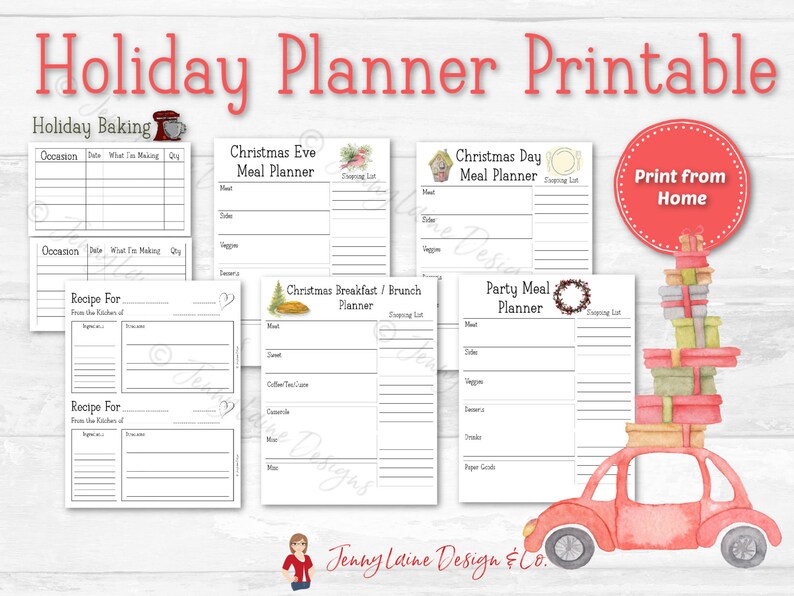 Holiday Planner Printable PDF Christmas Activities Journal Instant ...