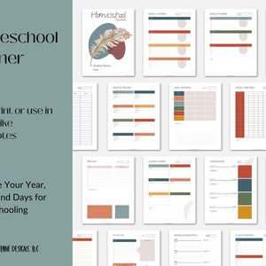 Homeschool Planner PDF, Goodnotes Homeschool Planner, School Plan ...