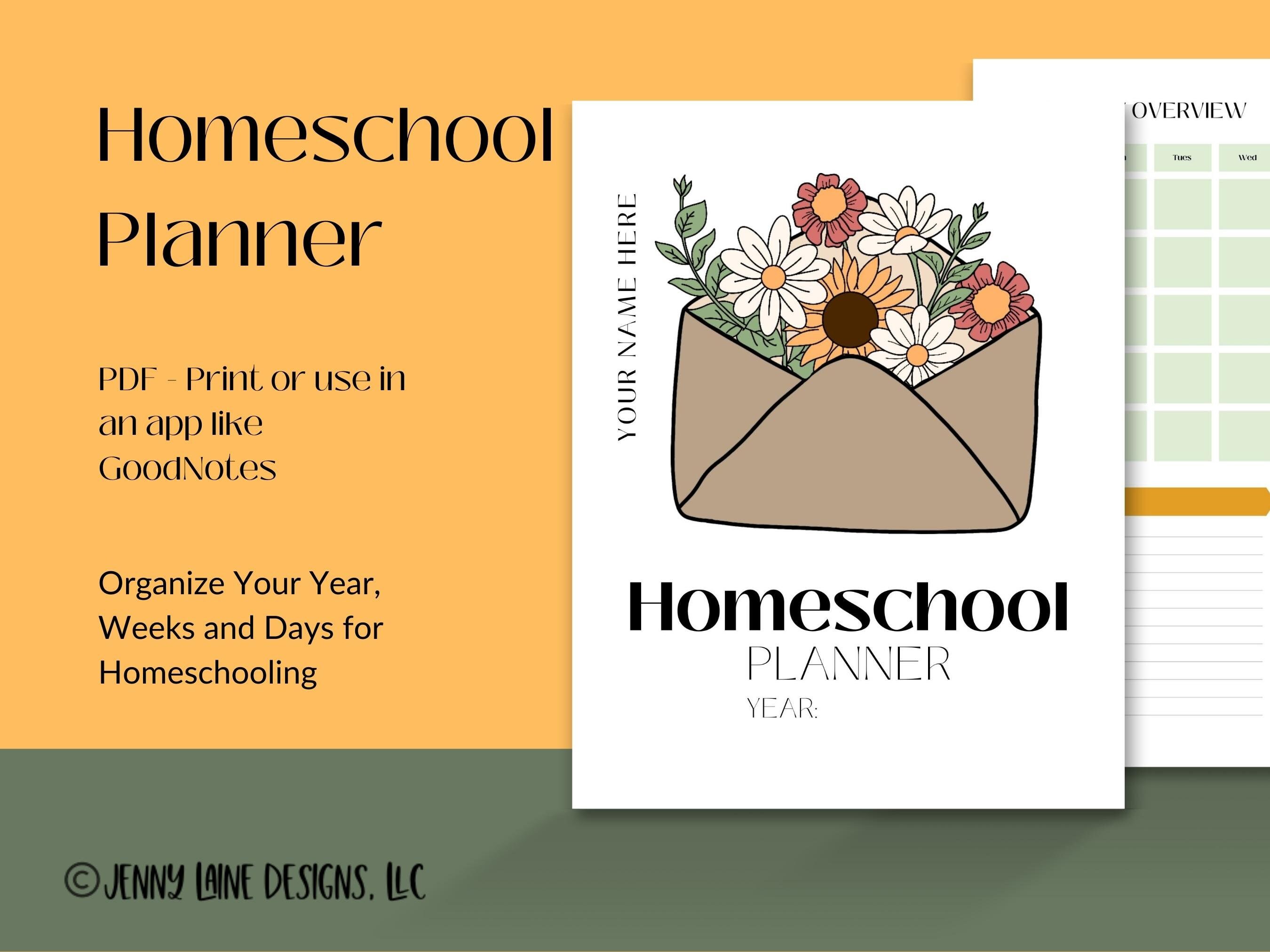 Homeschool Planner PDF, Goodnotes Homeschool Planner, School Planner ...