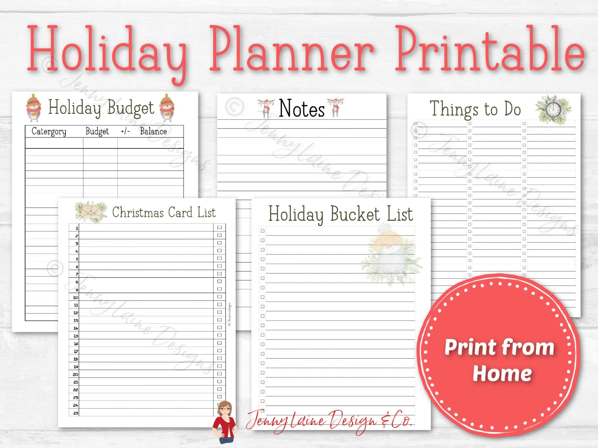 Holiday Planner Printable PDF Christmas Activities Journal Instant ...