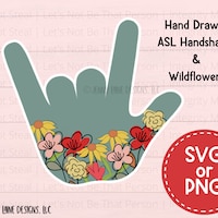 ASL I Love You Wrapping Paper American Sign Language Wrapping Paper ...