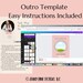 Tiktok or Reels Outro Templates IG Reels Outro Template Boho Outro ...