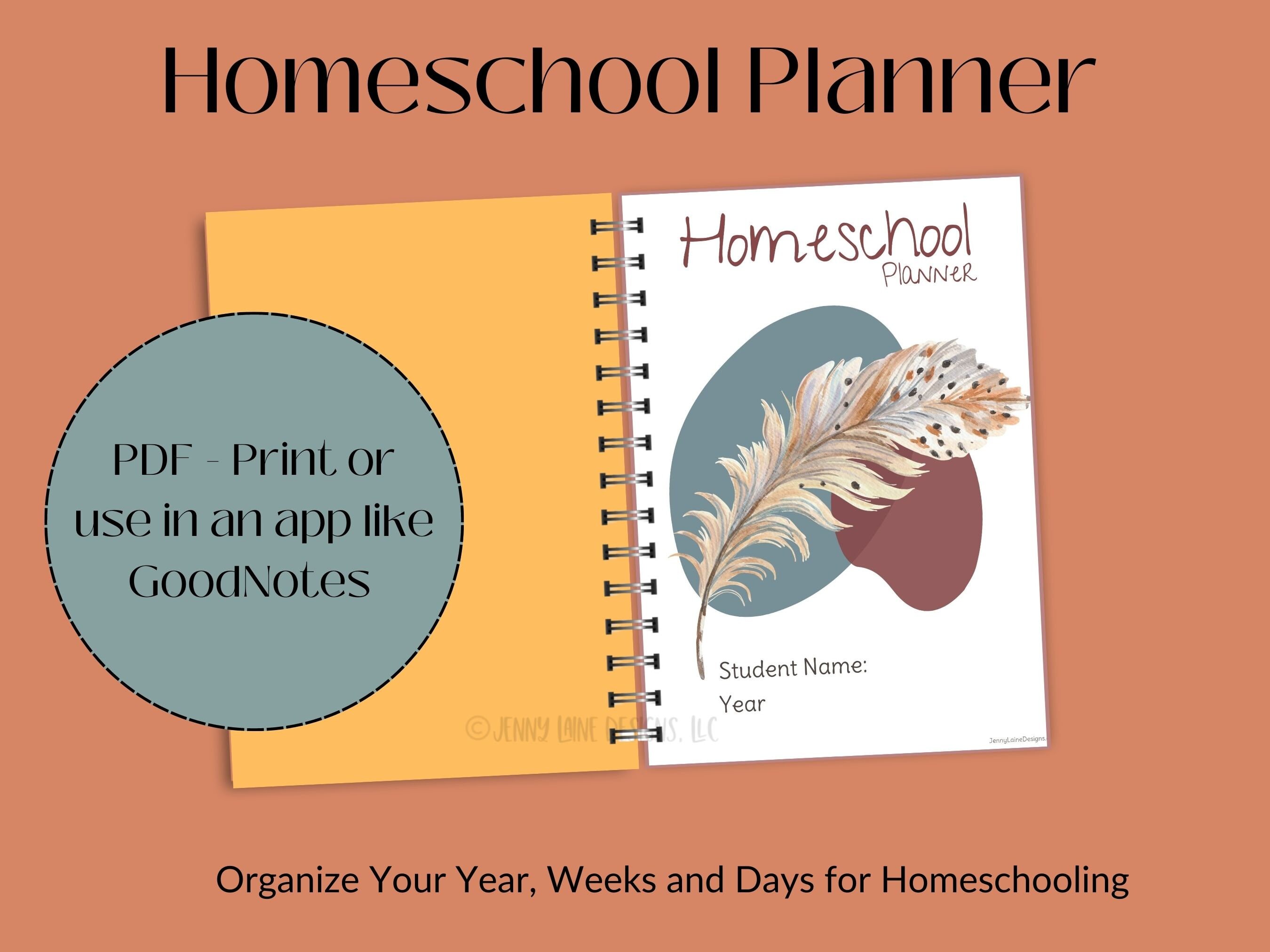 Homeschool Planner PDF, Goodnotes Homeschool Planner, School Plan ...