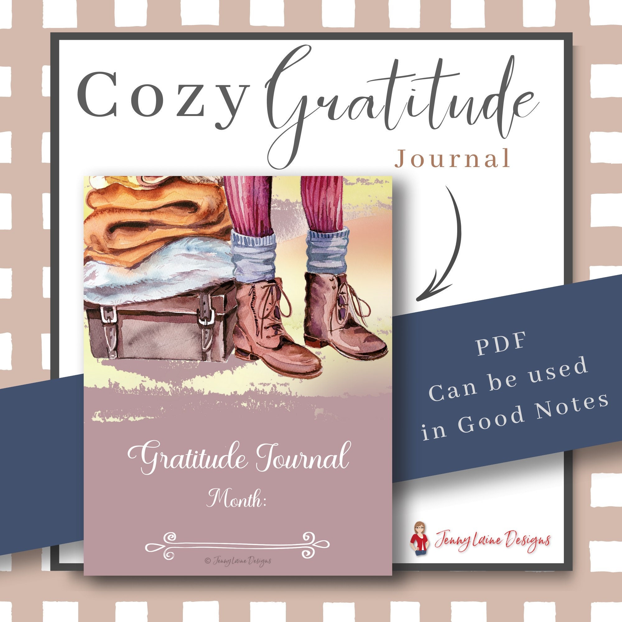 Digital Gratitude Journal Reflection Journal Daily Gratitude ...