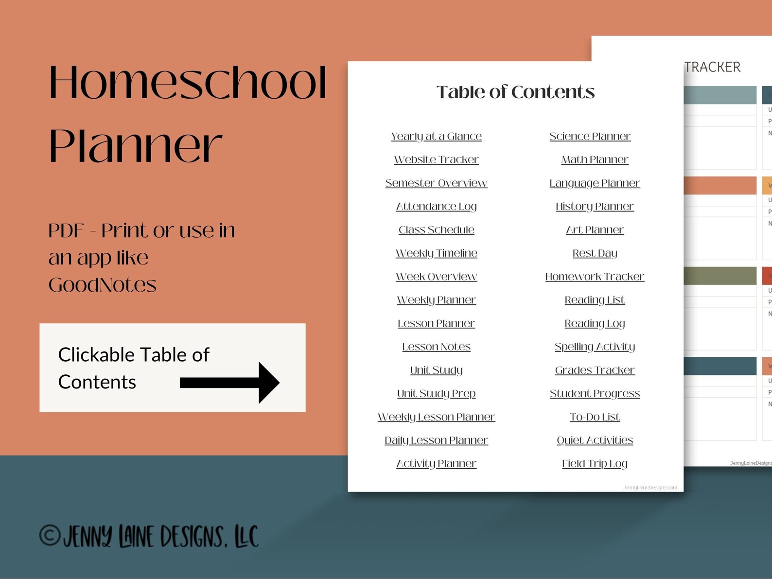 Homeschool Planner PDF, Goodnotes Homeschool Planner, School Plan ...