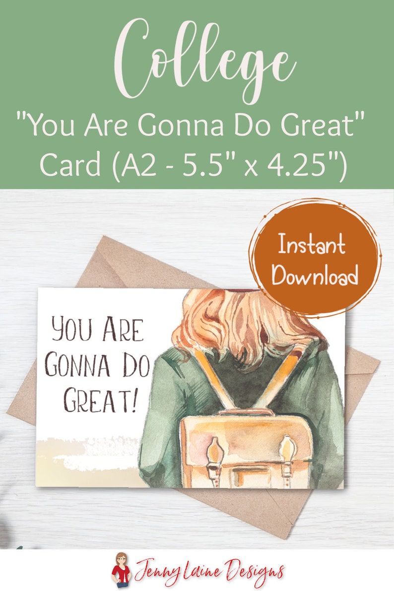 Going to College Card | Instant Download | Printable Card Encouragment ...
