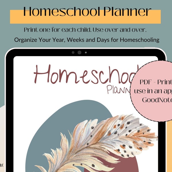 Homeschool Planner Printable - Etsy