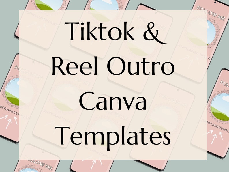 Tiktok or Reels Outro Templates IG Reels Outro Template - Etsy