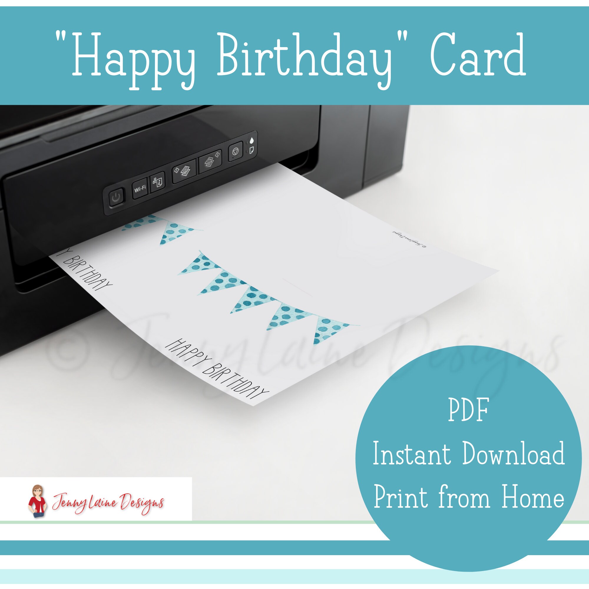 Happy Birthday Cared A2 Instant Download Birthday Card - Etsy