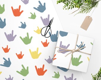 Asl Wrapping Paper - Etsy