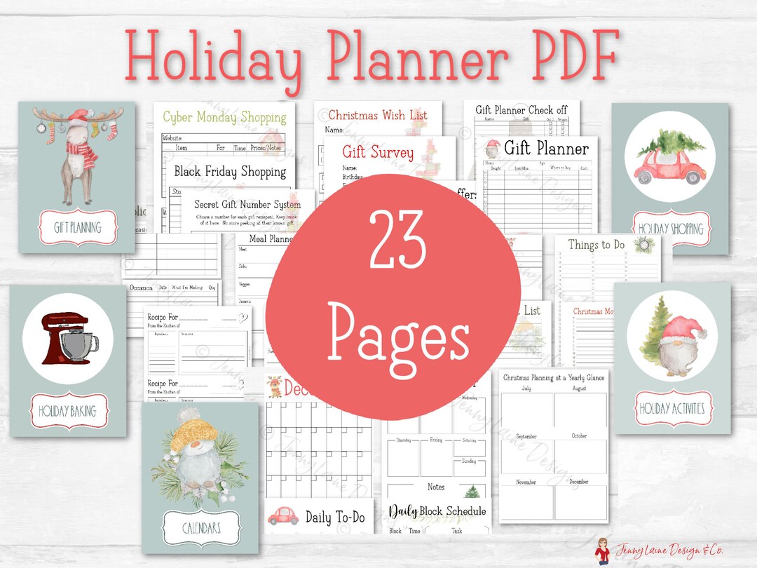Holiday Planner Printable PDF Christmas Activities Journal Instant ...