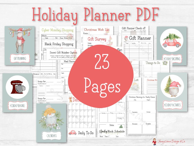 Holiday Planner Printable PDF Christmas Activities Journal Instant ...