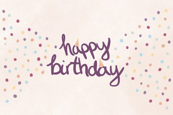 Animated Digital Happy Birthday Greeting Card | Etsy