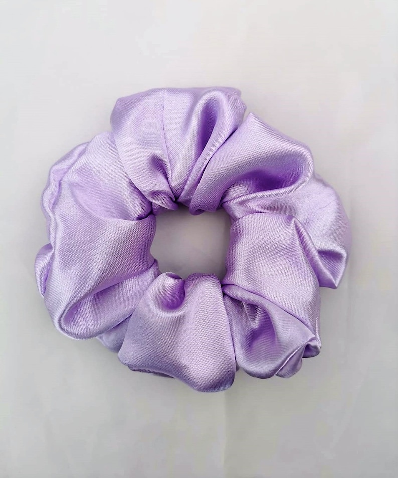 Lilac Satin Scrunchie, Purple Scrunchies, Satin Scrunchy, Hair ...