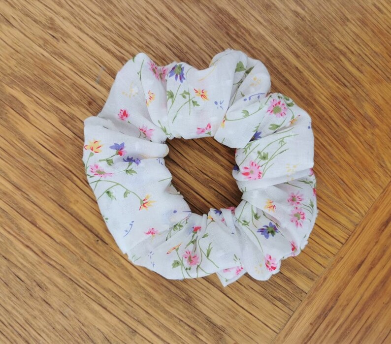 Floral Scrunchies Flower Scrunchy Hair Scrunchies Scrunchie | Etsy