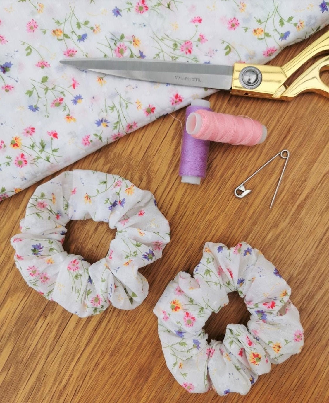 Floral Scrunchies Flower Scrunchy Hair Scrunchies Scrunchie - Etsy