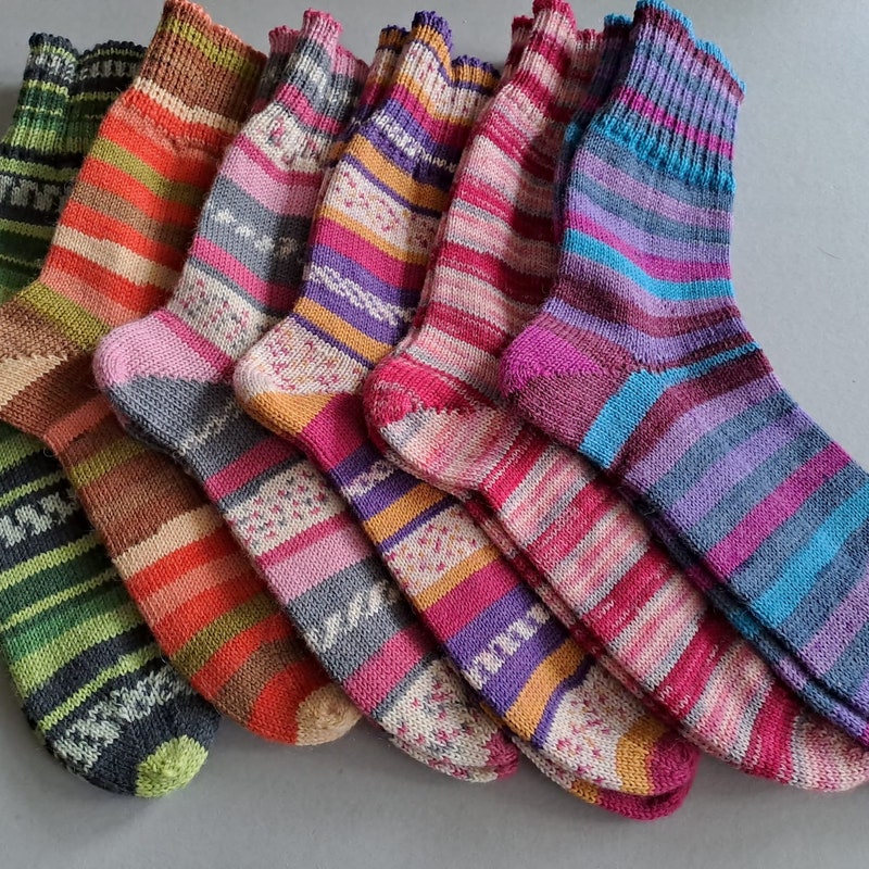 Colorful Socks - Etsy