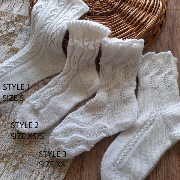 Knitted Lace Socks - Etsy