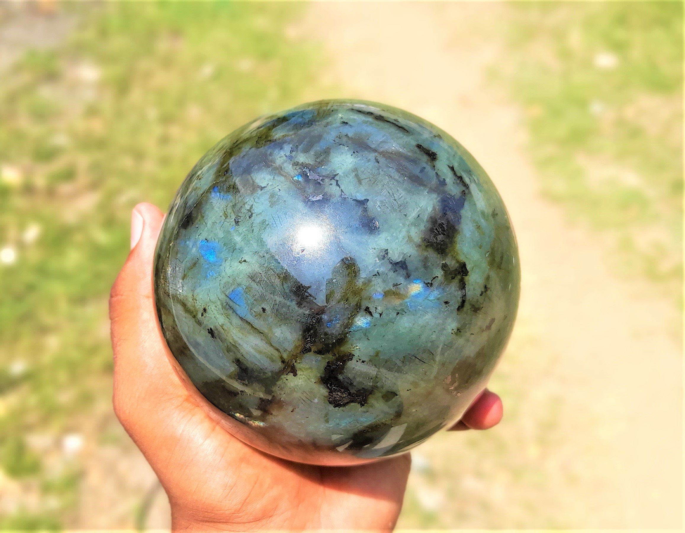 120mm Labradorite Sphere Labradorite Ball Labradorite | Etsy