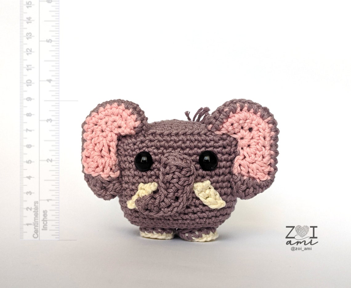 Cube Elephant PDF CROCHET PATTERN, Diy Amigurumi Animal Doll - Etsy