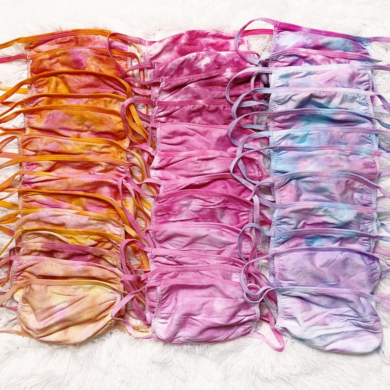 Tie Dye Face Mask - Etsy