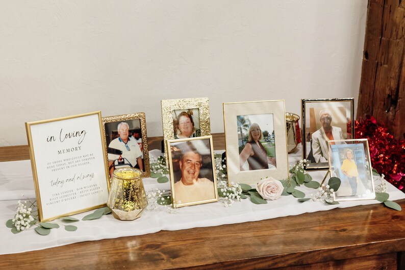 Memory Table Sign Template - Etsy